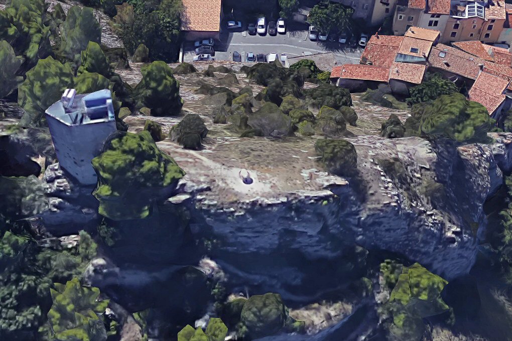 château de Collongue à Simiane-Collongue, vestiges