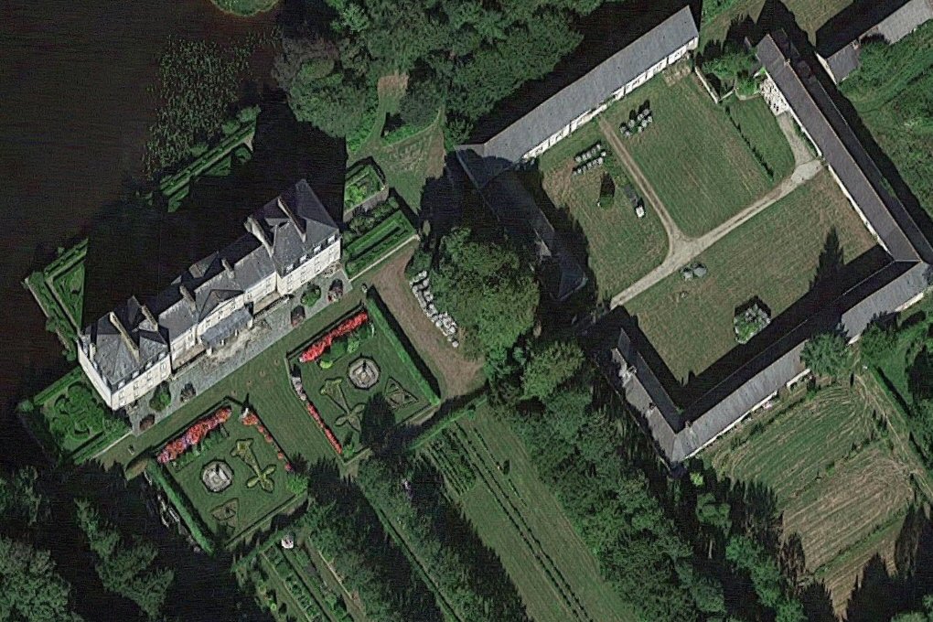 chateau de Lorges à l'Hermitage Lorge, inscrit MH en 1963