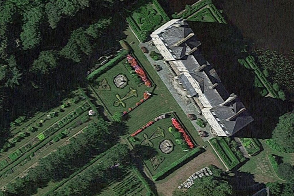 chateau de Lorges à l'Hermitage Lorge, inscrit MH en 1963