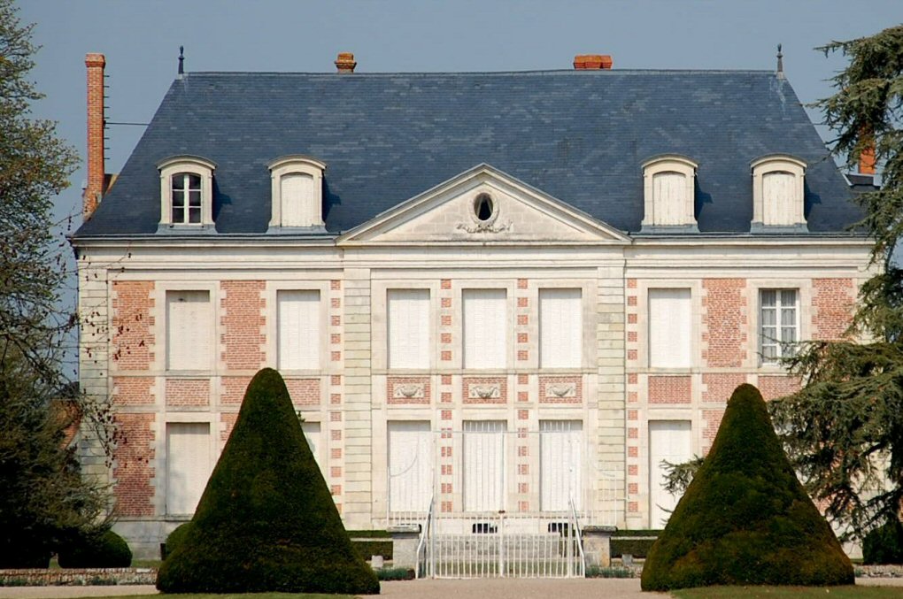 chateau de la Porte à Sandillon, visite des extérieurs (parc)